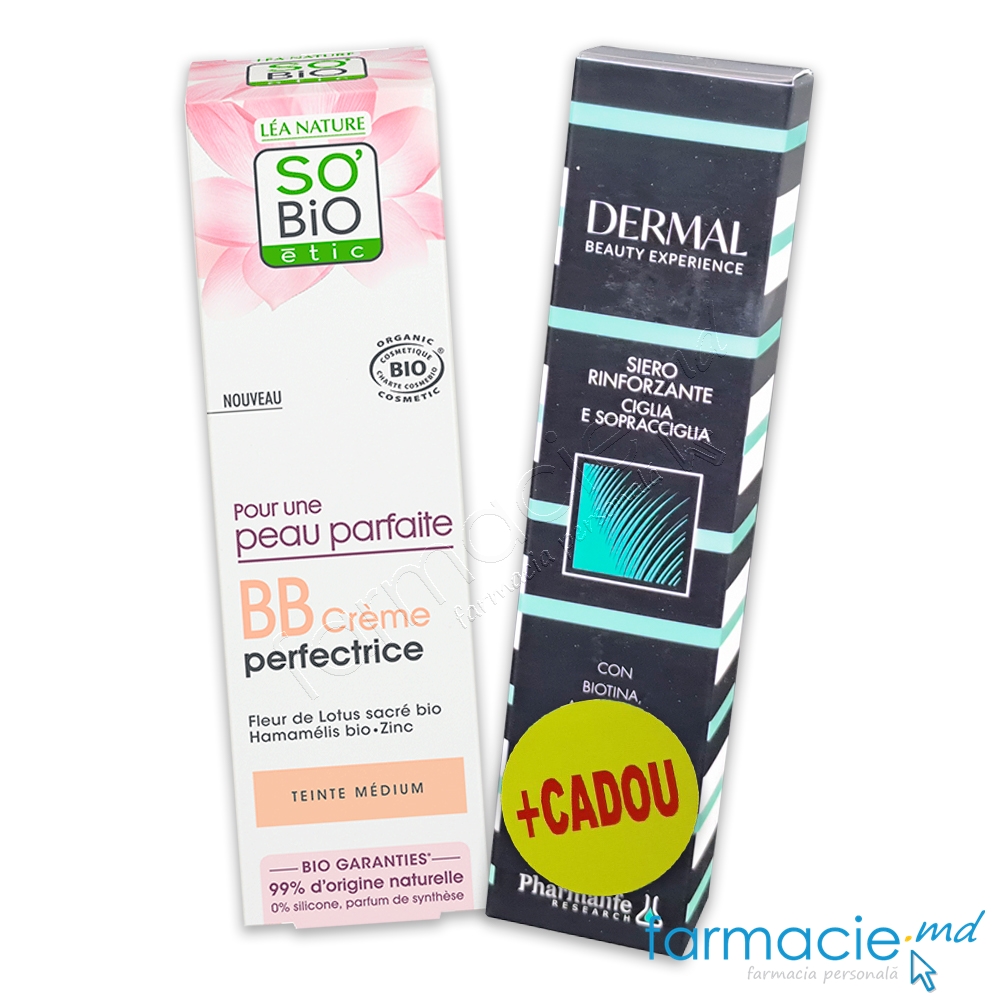 So Bio BB Crema fata Medium Shade lotus,musetel,zinc 40ml+Dermal Ser N1 ...