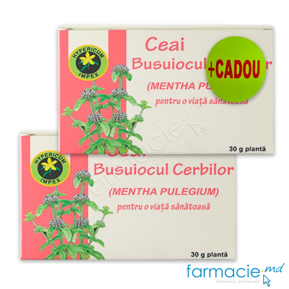 Ceai Hypericum Busuiocul cerbilor (Antiflatulent,Digestiv) 30g 1+1 CADOU