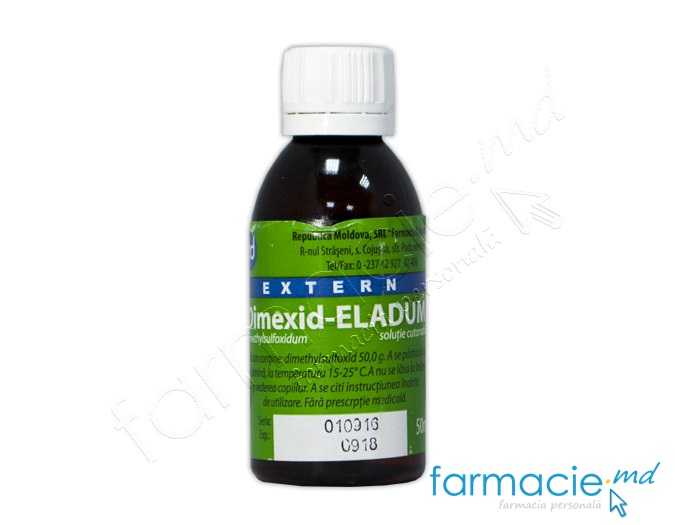 Dimexid solutie 50ml Eladum – Farmacia Cojusna | Preparate topice ...