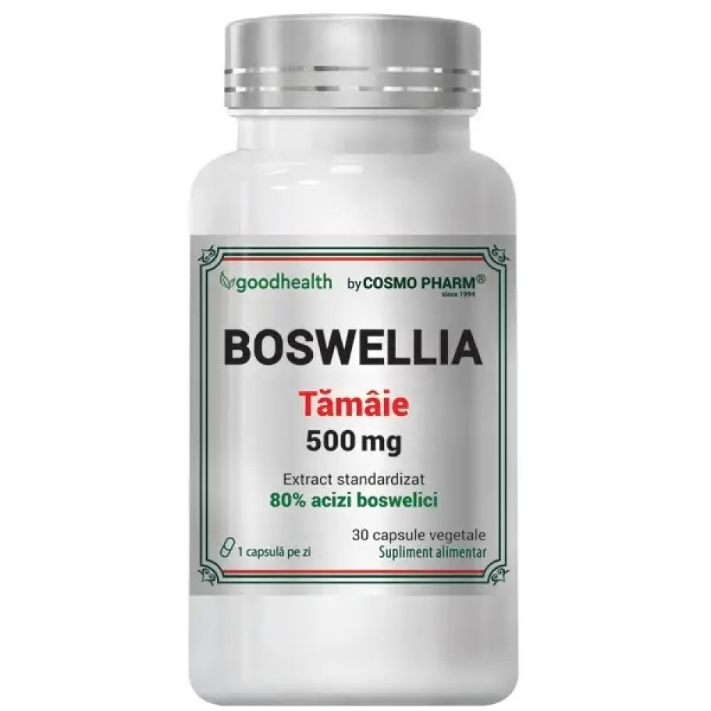 Boswellia Serrata 500mg caps. N30 Cosmo Pharm – Cosmo Pharm SRL | Alte ...
