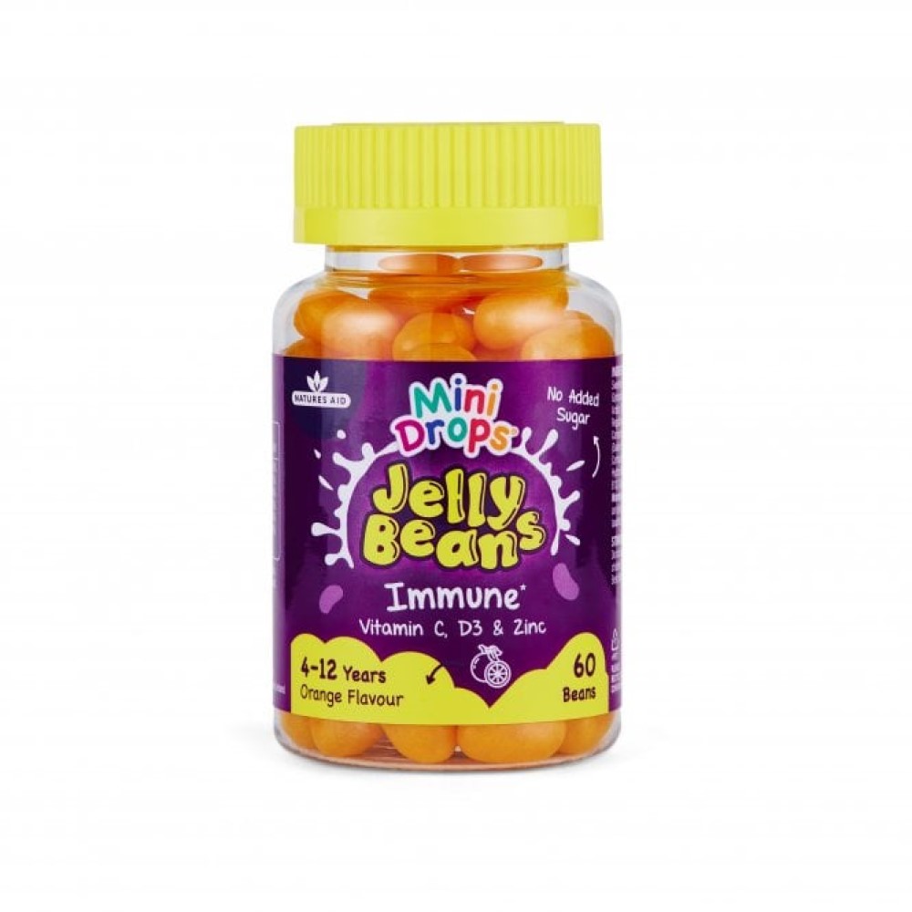 Jelly Beans Immune Vit C D3 si Zn draje N60 (4-12ani) Natures Aid ...