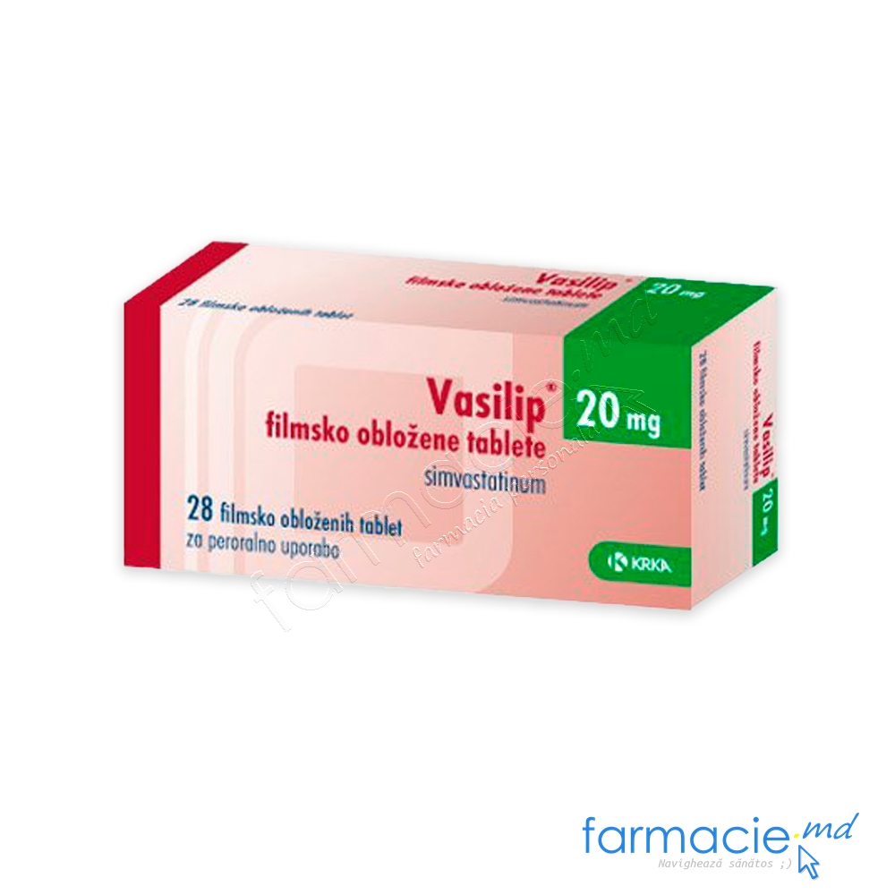 Vasilip comp.film. 20mg N28