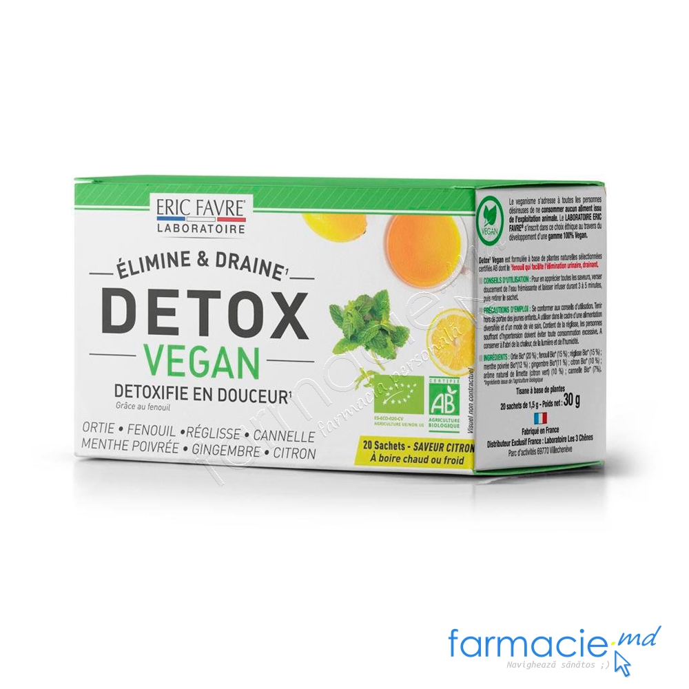 Ceai DETOX VEGAN N20 Eric Favre