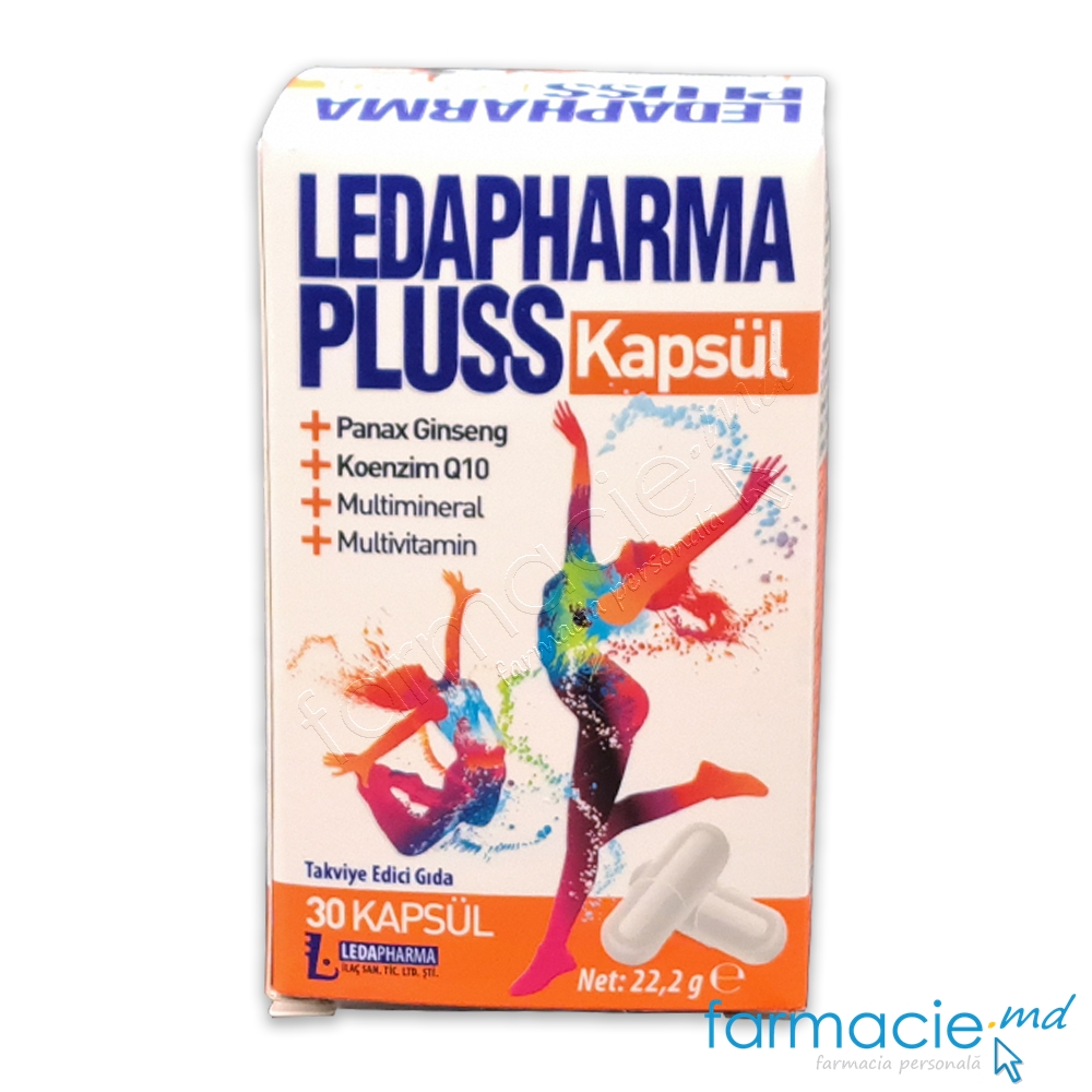 LEDAPHARMA PLUSS multivit+minerale+Ginseng+Q10 N30